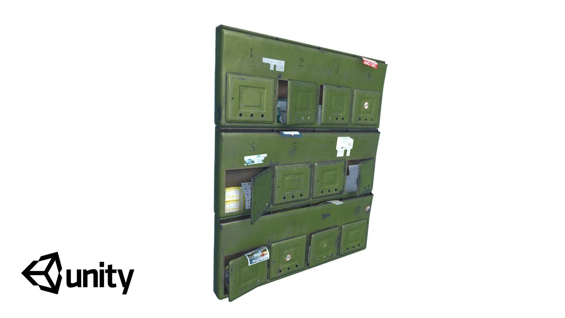 3D model Old Post Boxes VR / AR / low-poly | CGTrader