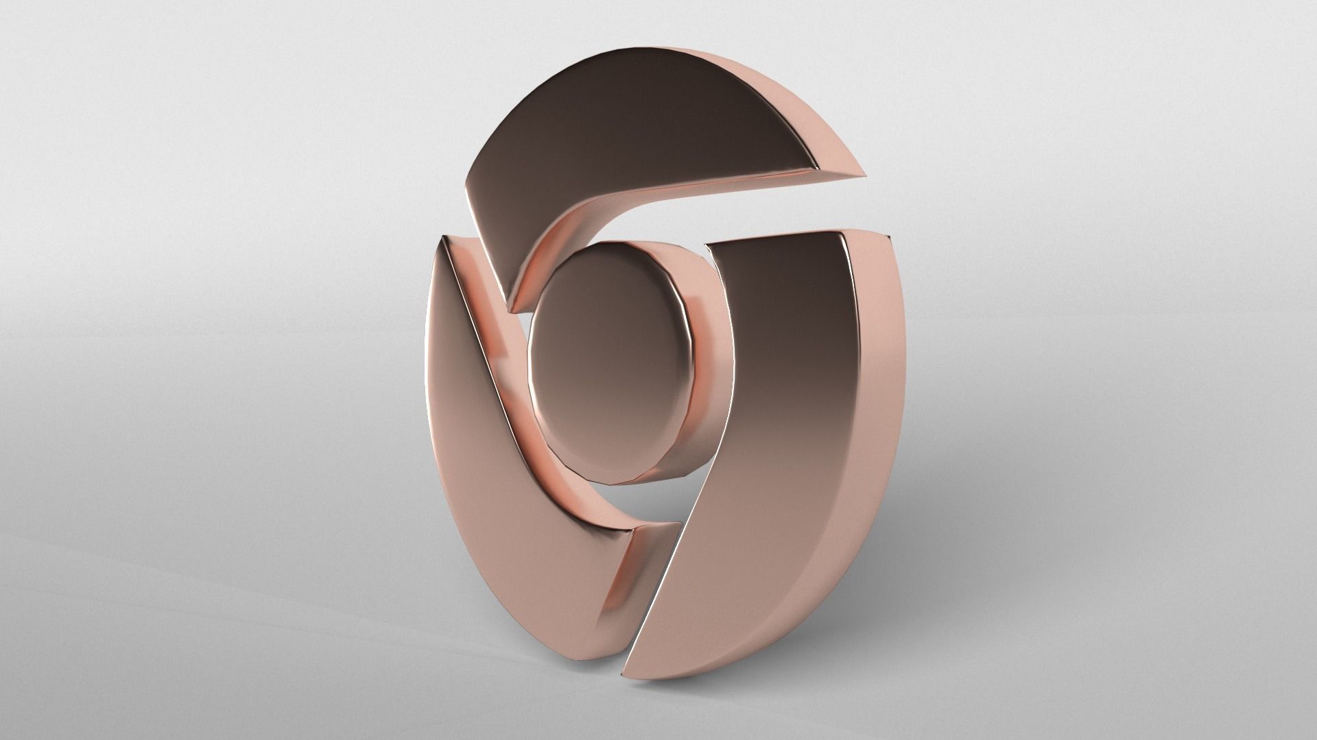 Chrome Logo 004 free VR / AR / low-poly 3D model | CGTrader