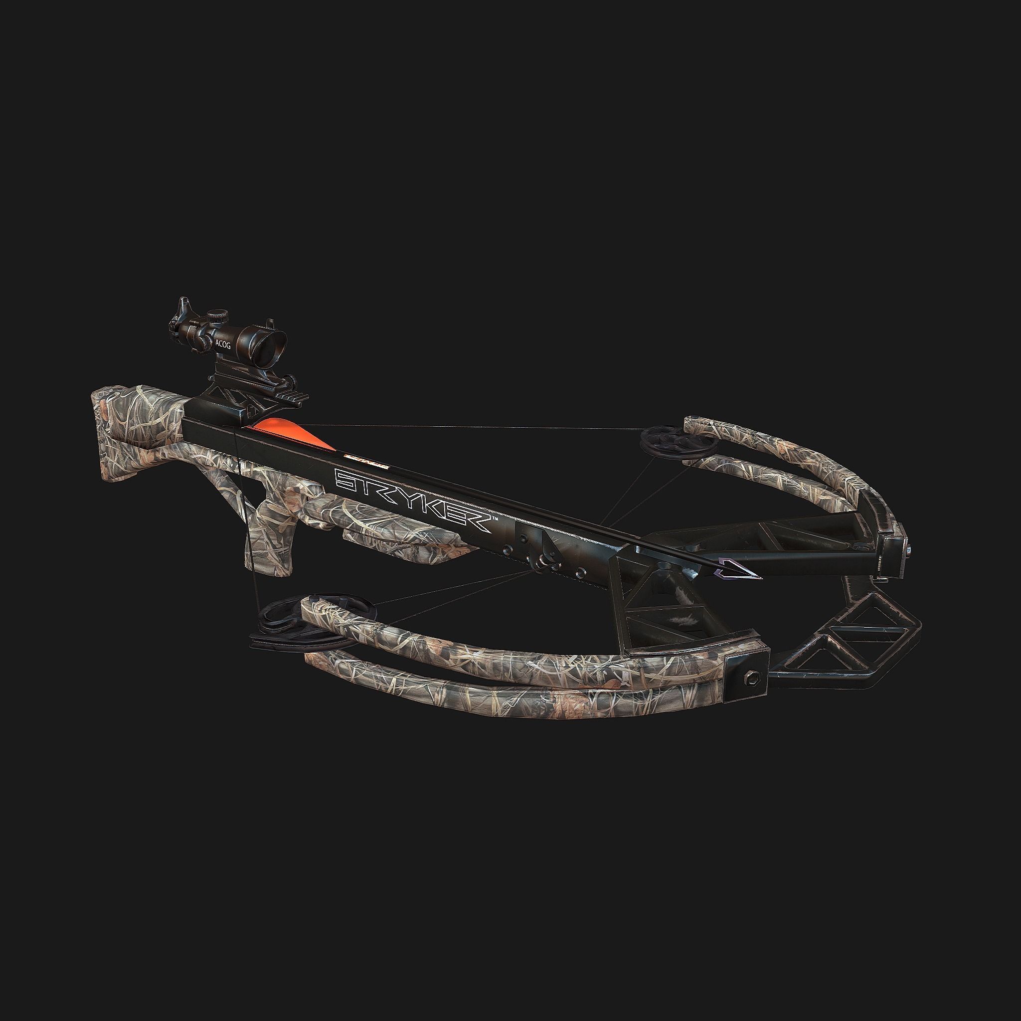 3D model Crossbow Stryker VR / AR / low-poly | CGTrader