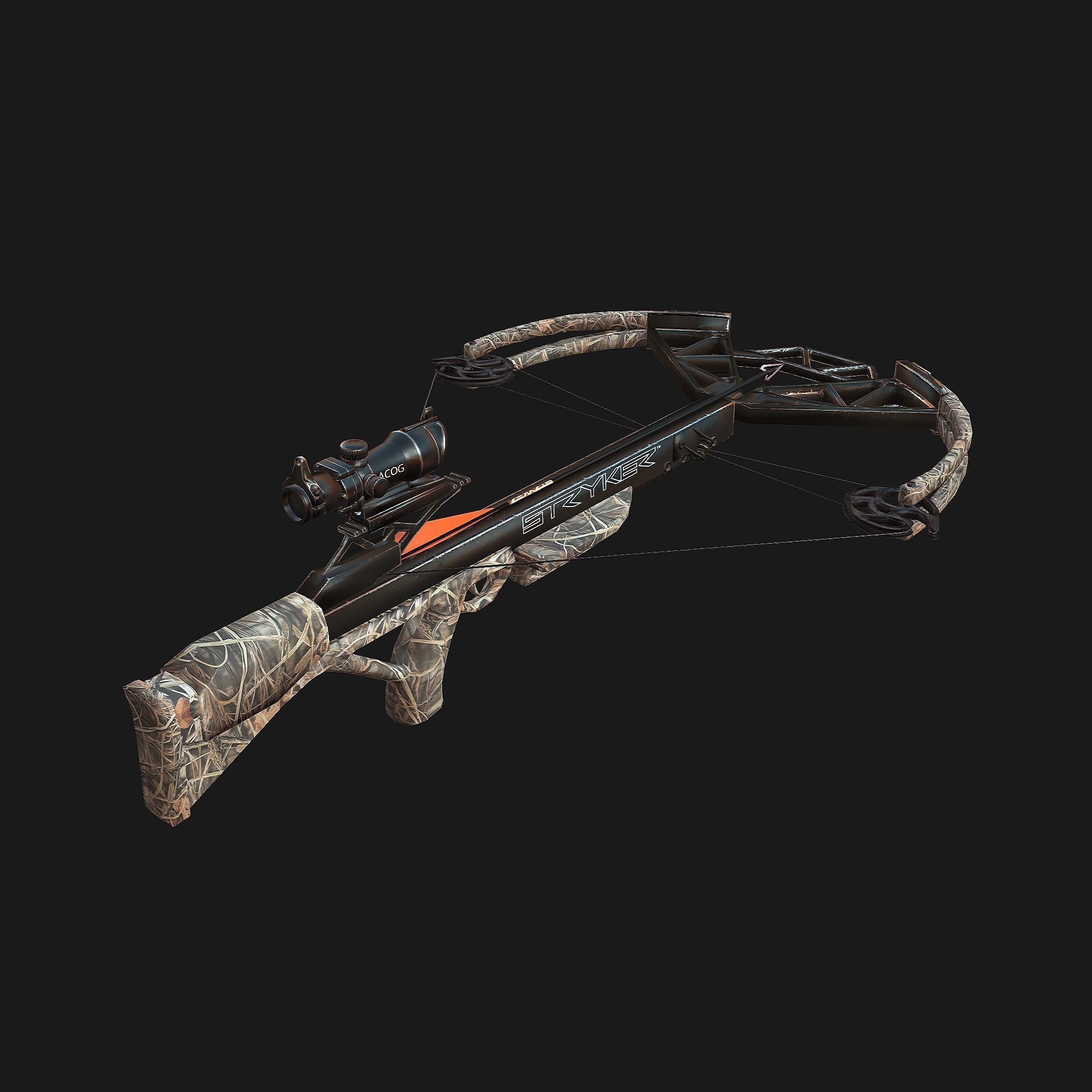 3D model Crossbow Stryker VR / AR / low-poly | CGTrader