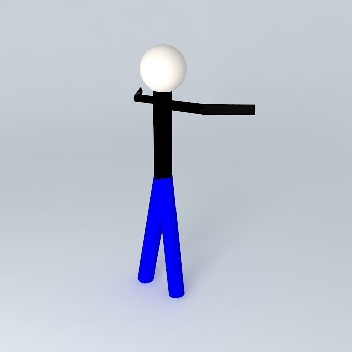 sdfa cartoon character free 3D model | CGTrader