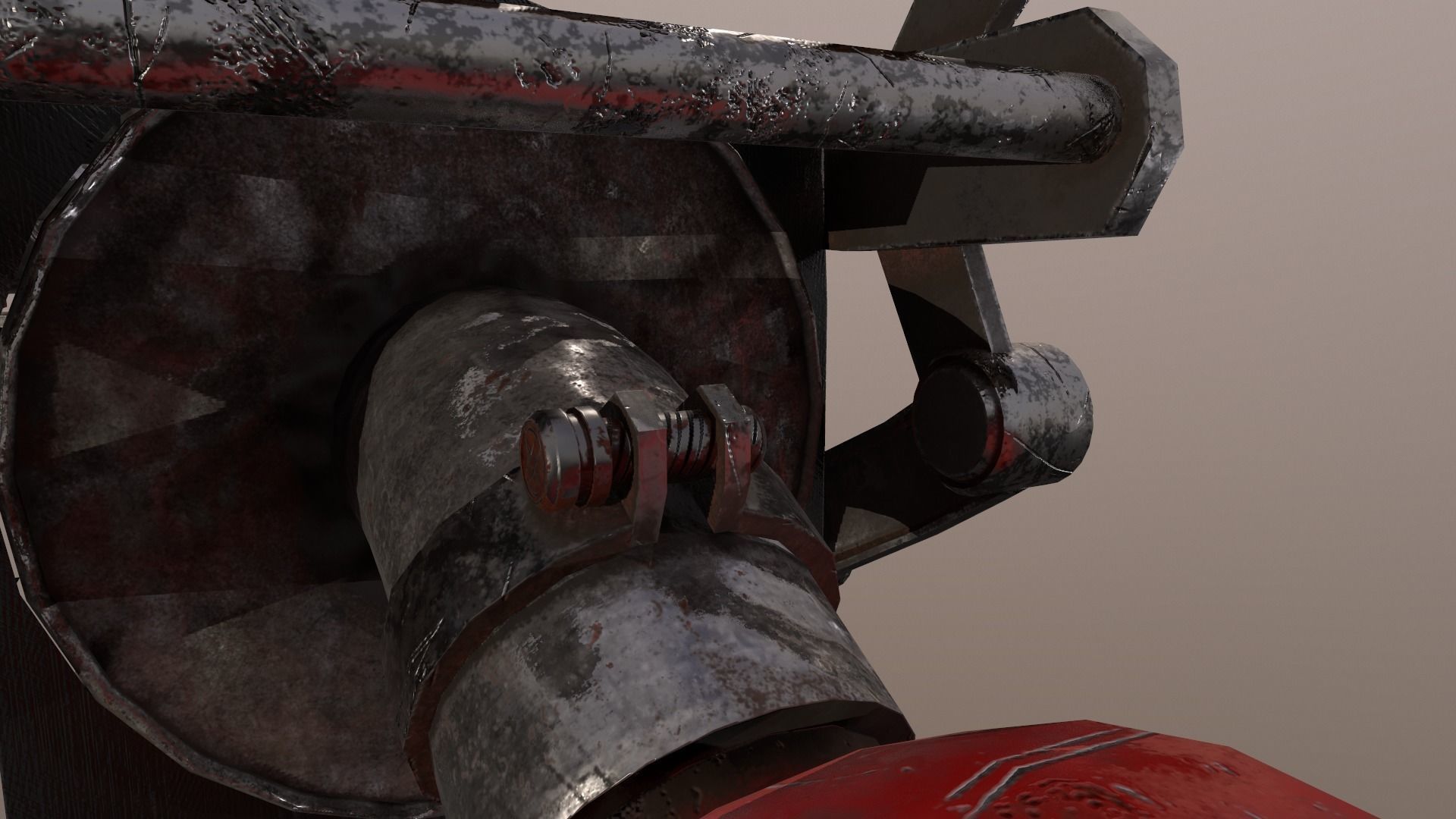 3D model Post Apocalyptic Flamethrower VR / AR / low-poly | CGTrader