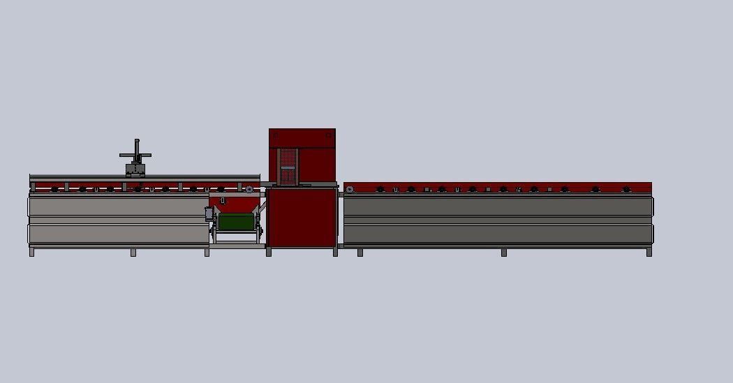 Servo type wood sizing machine 3D model | CGTrader