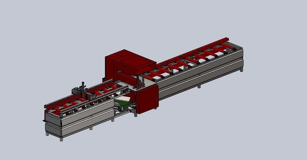 Servo type wood sizing machine 3D model | CGTrader