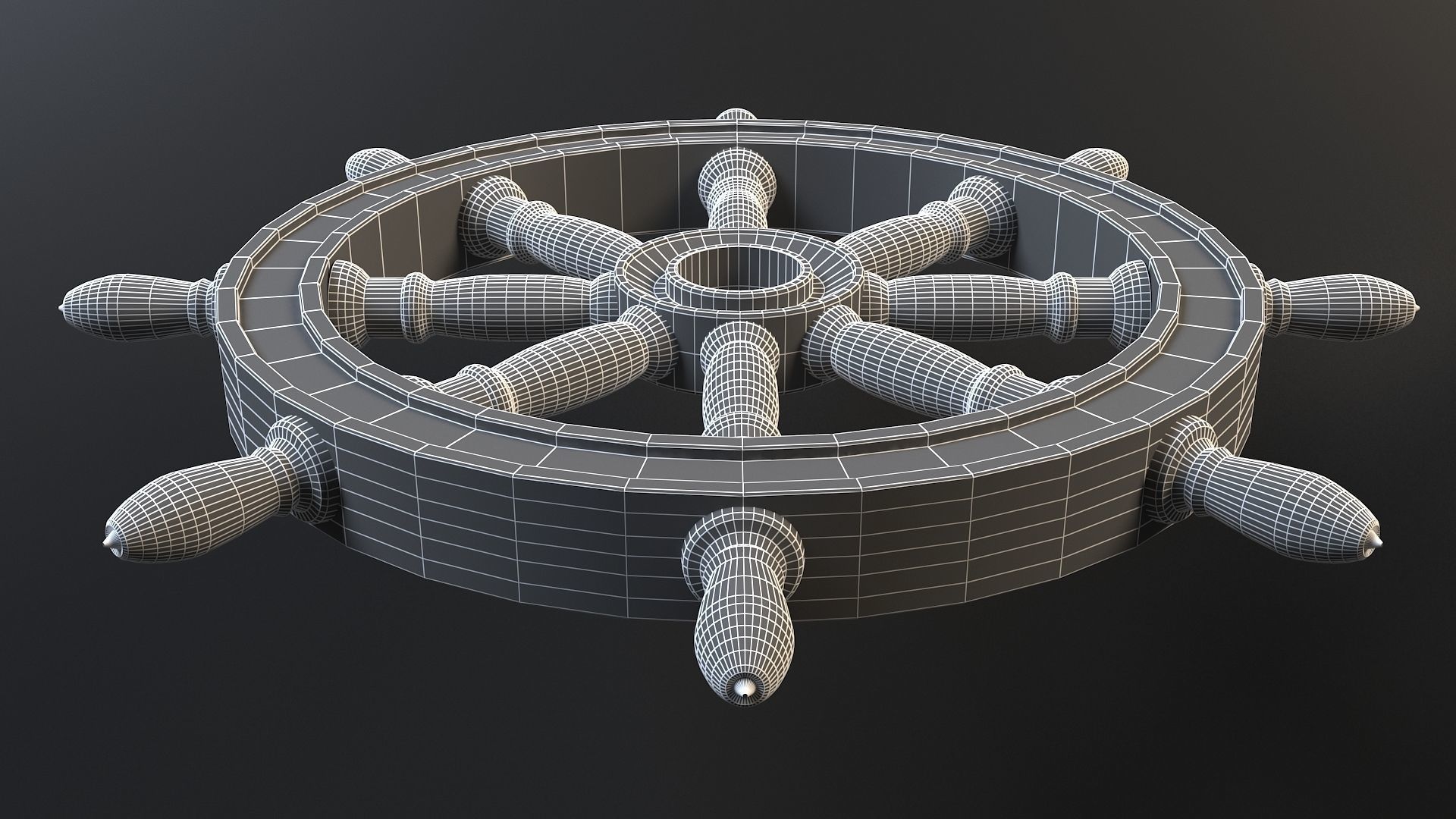 Ancient Ship Wheel - Rudder free VR / AR / low-poly 3D model | CGTrader