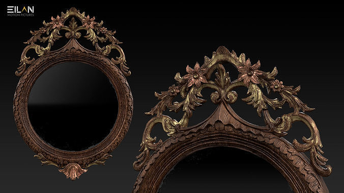 Antique Mirror - PBR 3D model | CGTrader