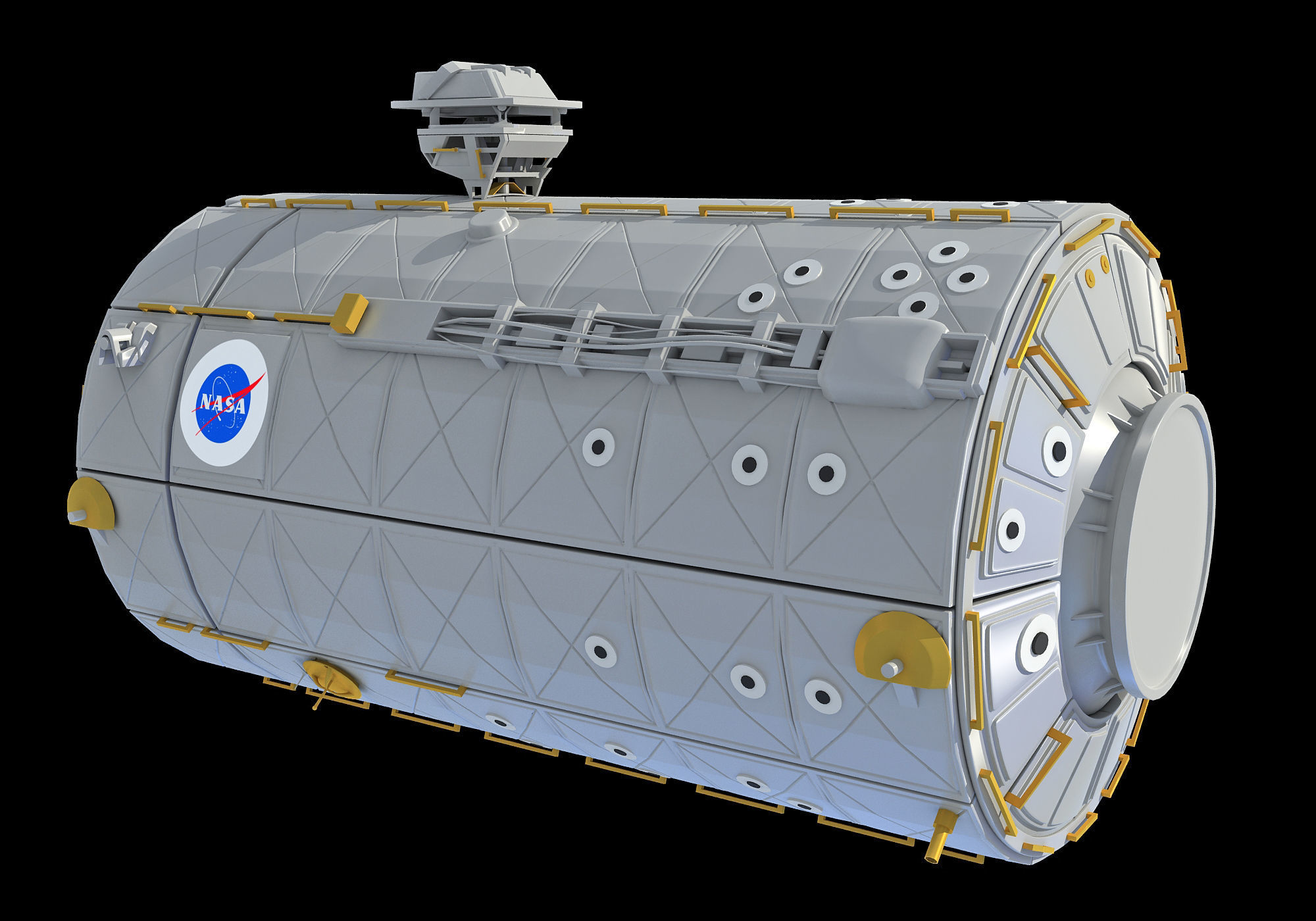 ISS International Space Station Module Destiny 3D model | CGTrader