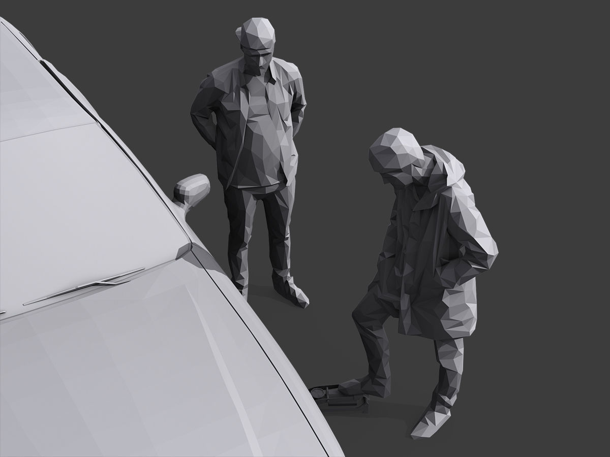 3D model Road Accident VR / AR / low-poly | CGTrader