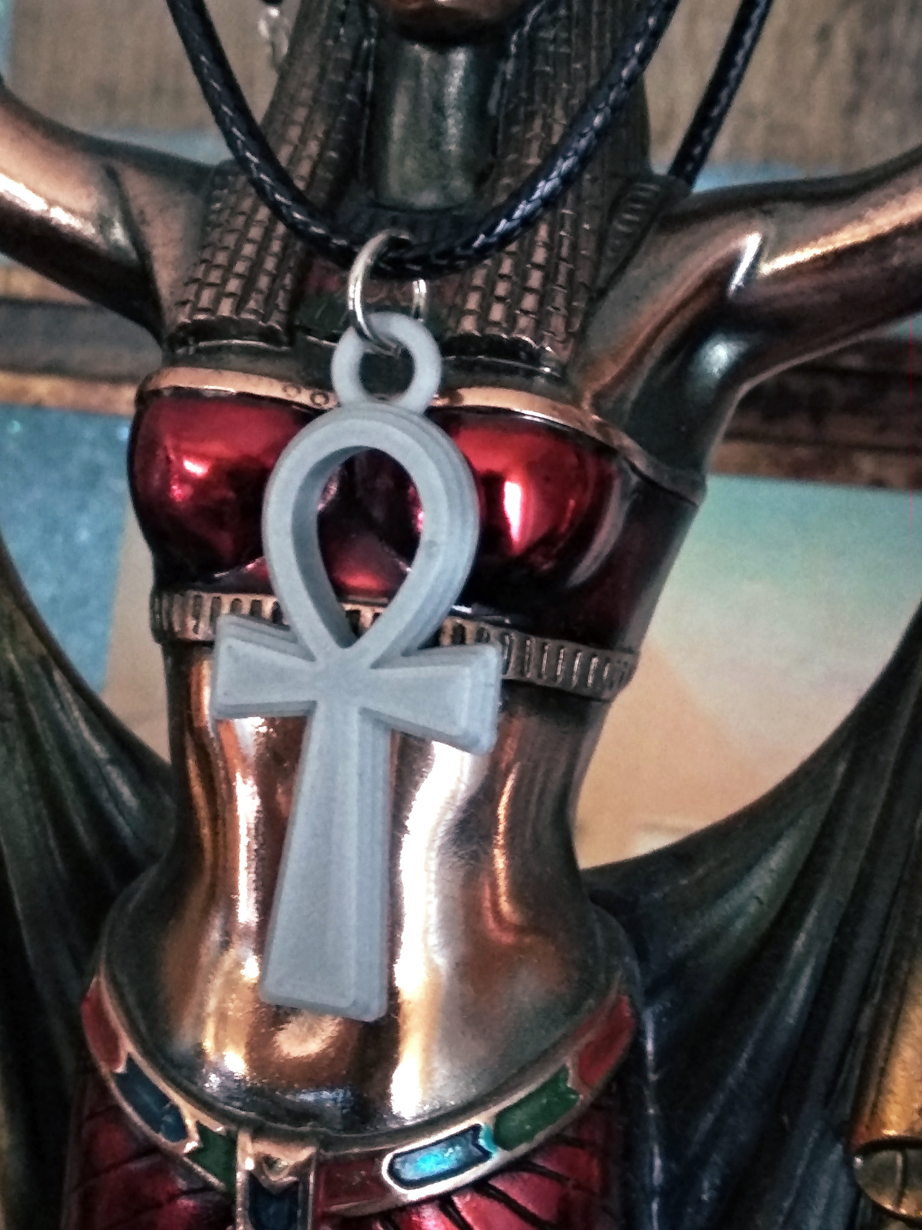 Ankh Cross Necklace 3D model 3D printable | CGTrader
