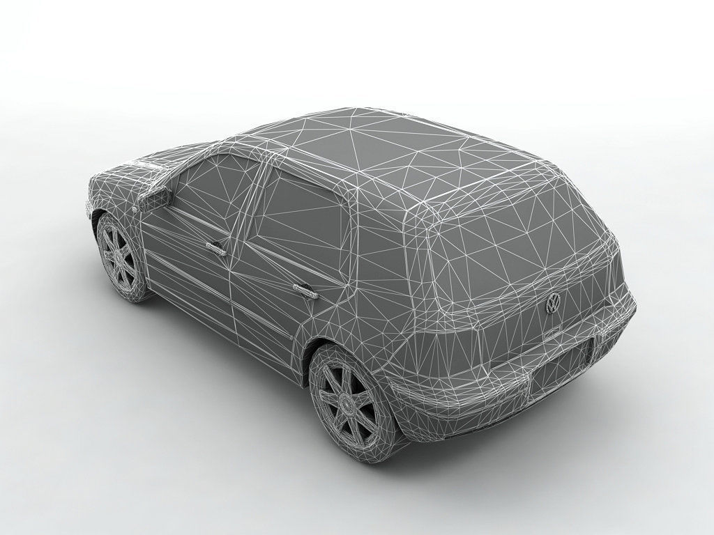3D model 2000 Volkswagen Golf IV Hatchback VR / AR / low-poly | CGTrader