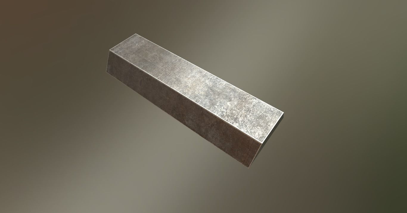 3D model PBR Iron Ingot Stacked and Single VR / AR / low-poly | CGTrader