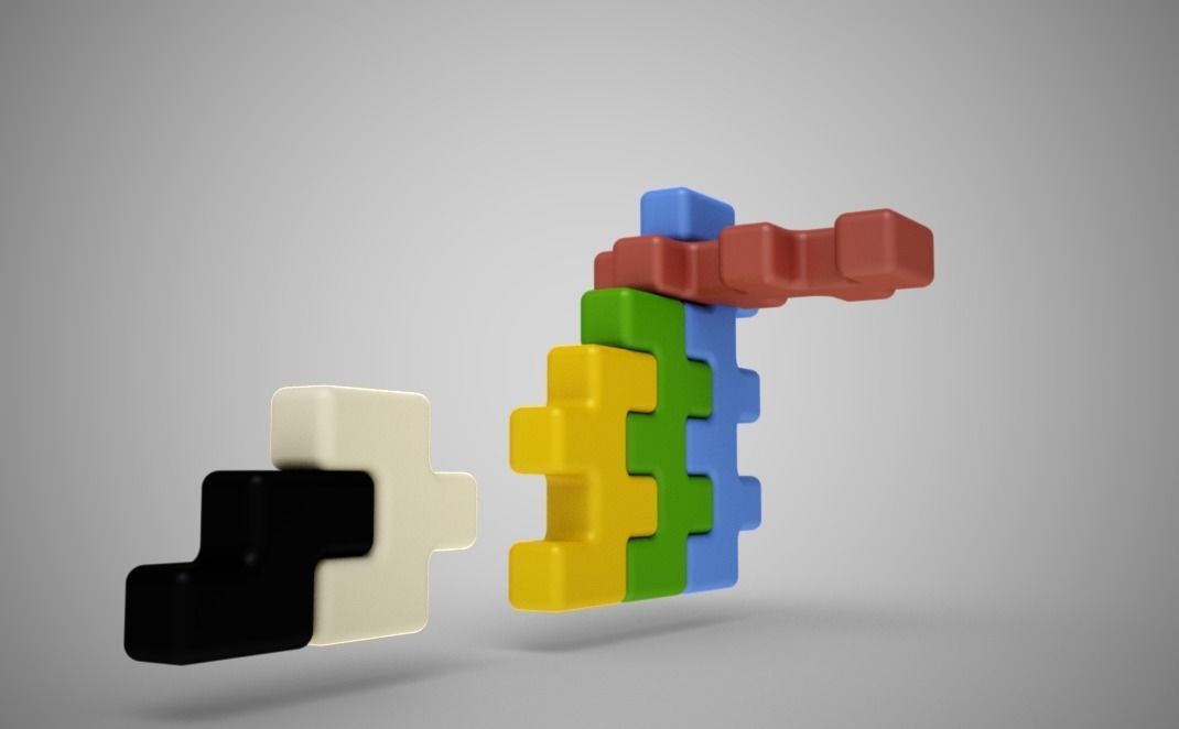 Jigsaw Toy Blocks 3D model 3D printable | CGTrader