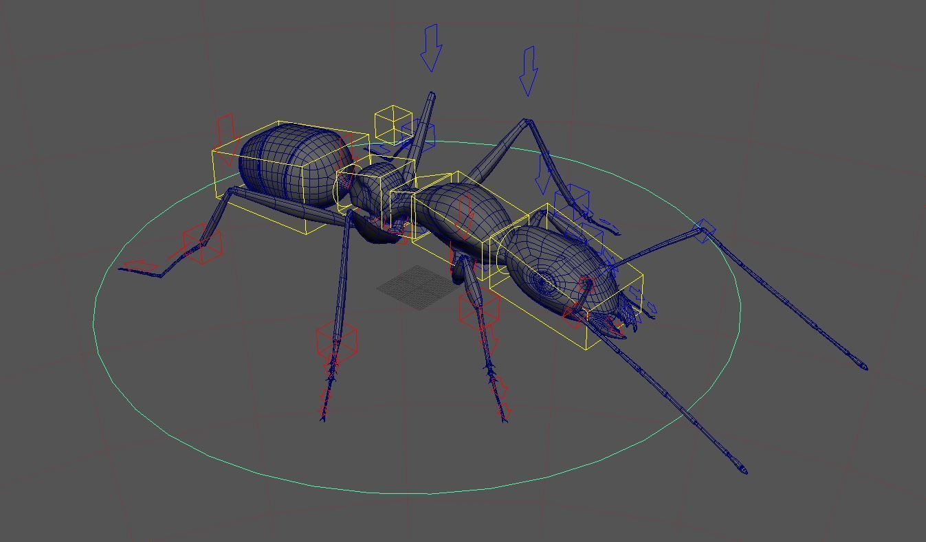 3D model Ant 3D Rig VR / AR / low-poly | CGTrader