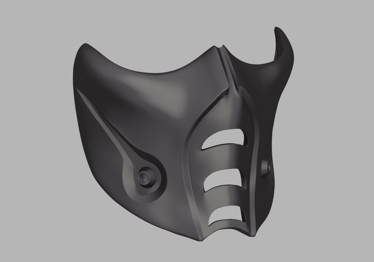 Sub-Zero mask for face from Mortal Kombat 9 X 11 3D model 3D printable ...