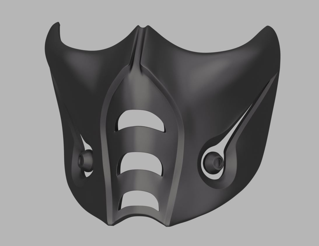 Sub-Zero mask for face from Mortal Kombat 9 X 11 3D model 3D printable ...