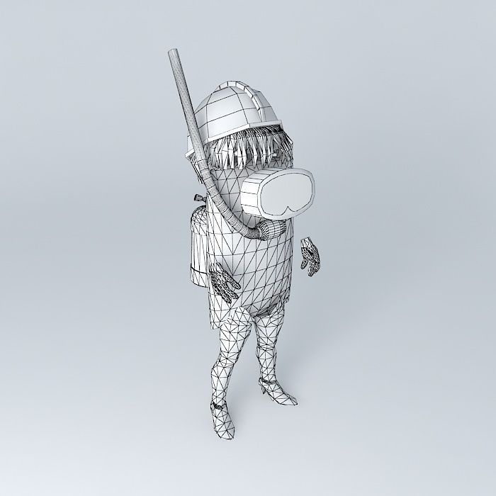 pillow fluff 3D model | CGTrader