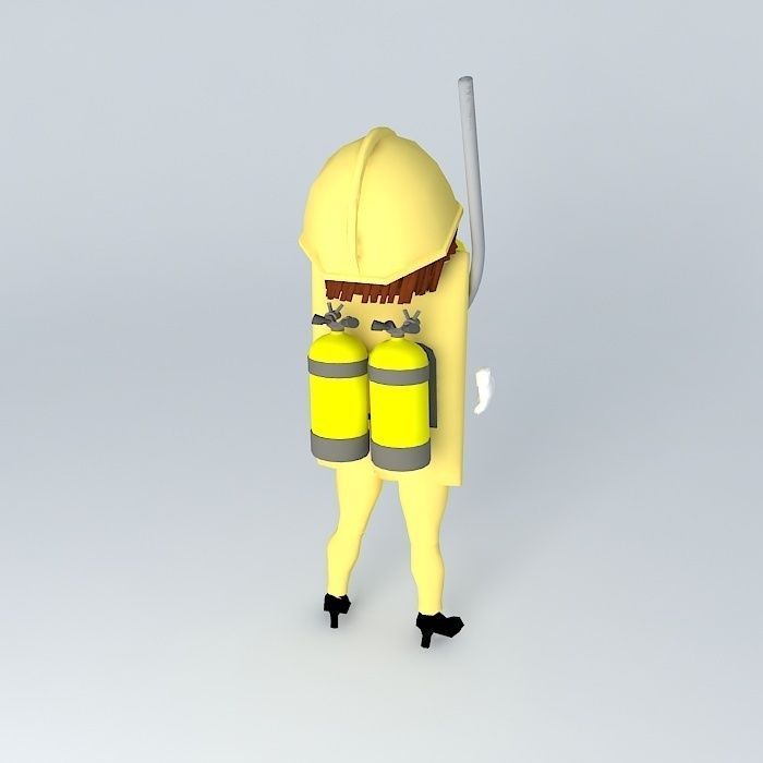 pillow fluff 3D model | CGTrader