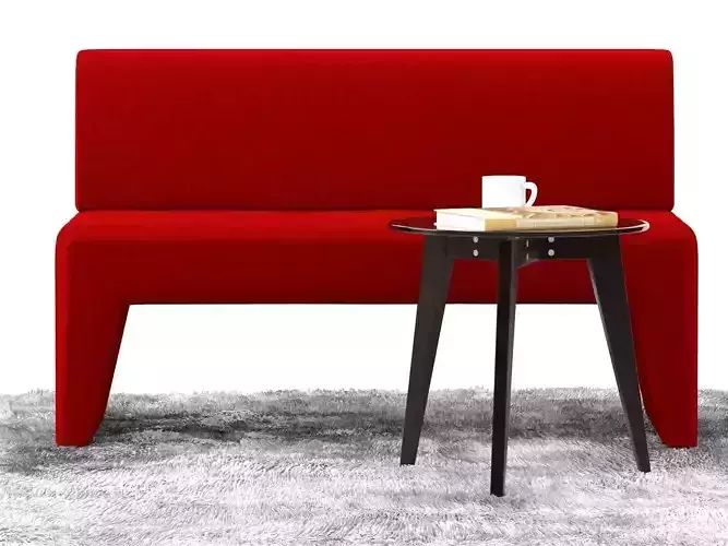 Rhino Red Sofa 3D model | CGTrader