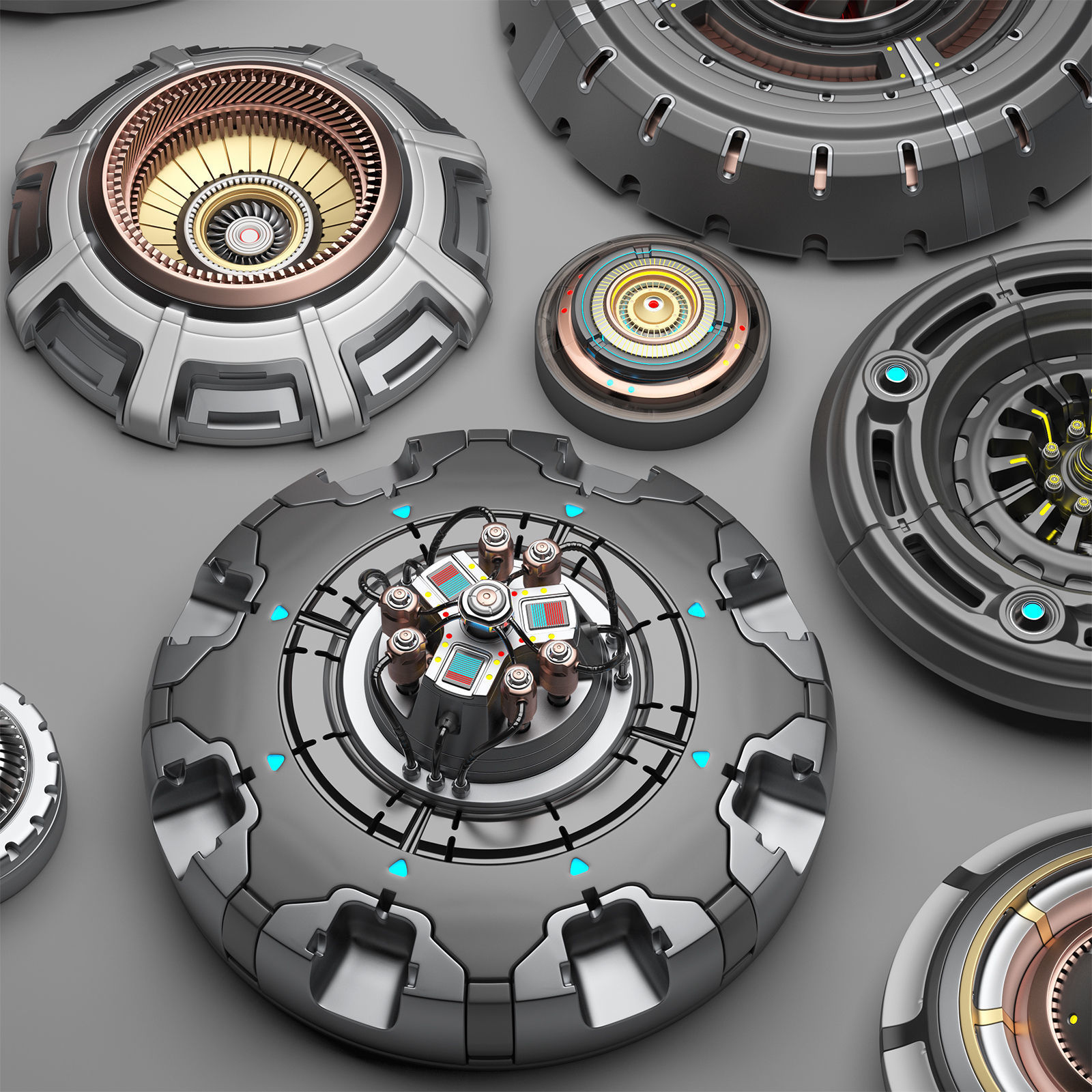 sci fi kitbash subdivision ready 3d model 3D model | CGTrader