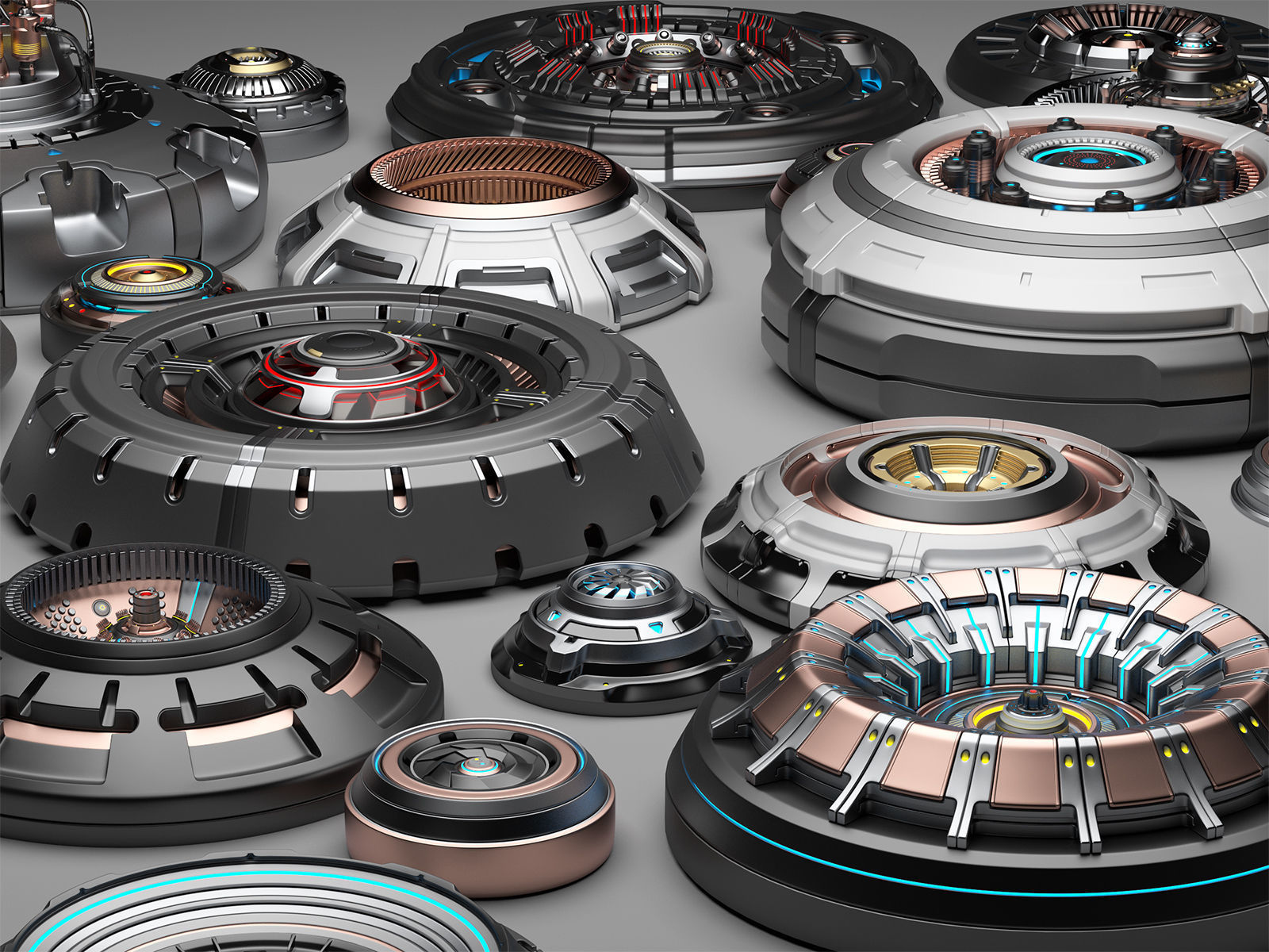 sci fi kitbash subdivision ready 3d model 3D model | CGTrader