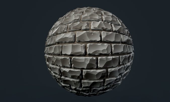 Stylized Brick Wall Seamless PBR Texture Texture | CGTrader