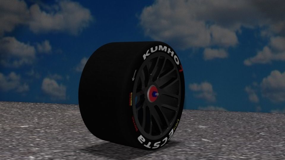3D model Racing wheels Kumho tires VR / AR / low-poly | CGTrader