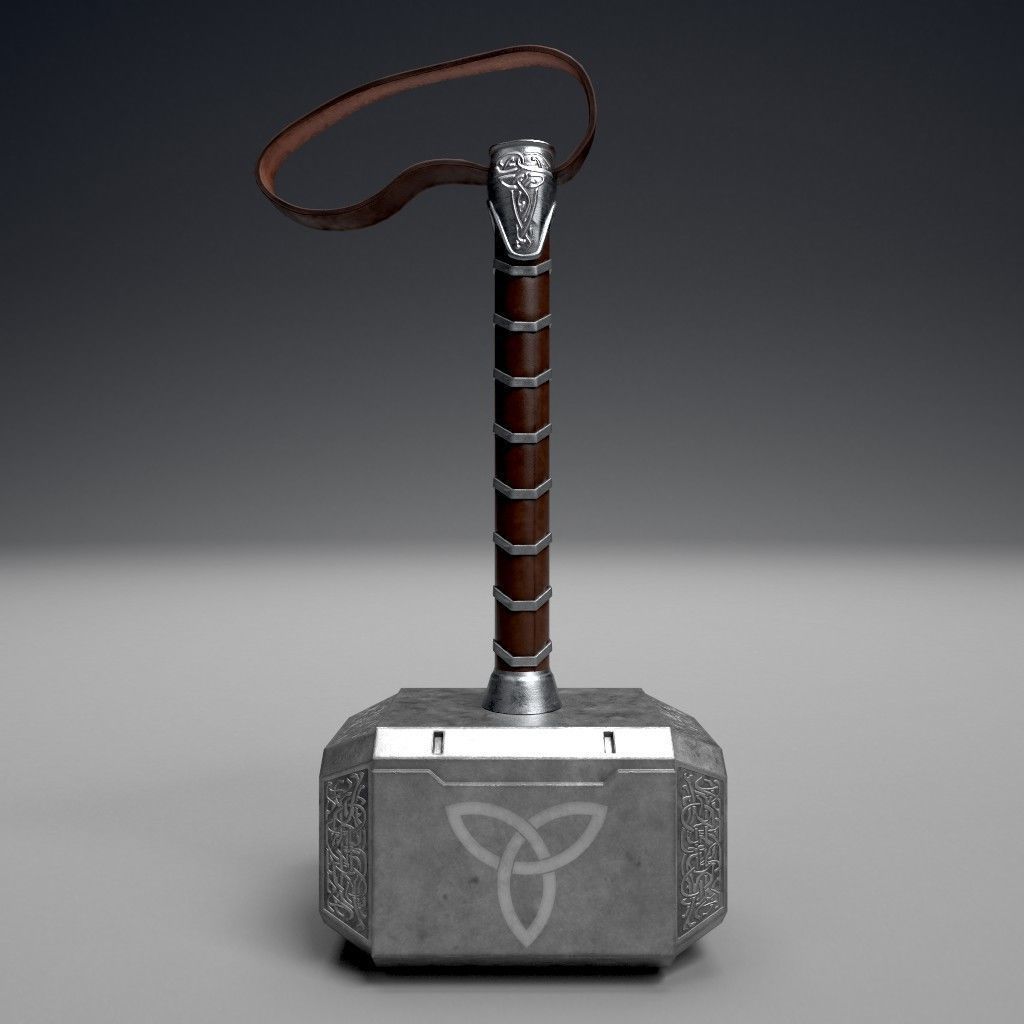 Mjolnir free VR / AR / low-poly 3D model | CGTrader