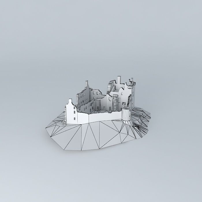 Ruined castle free 3D model | CGTrader