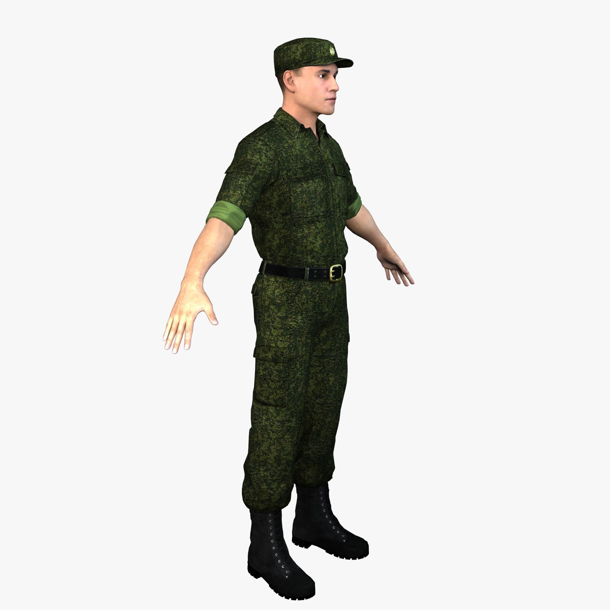 3D model Russian Soldier 3D model VR / AR / low-poly | CGTrader
