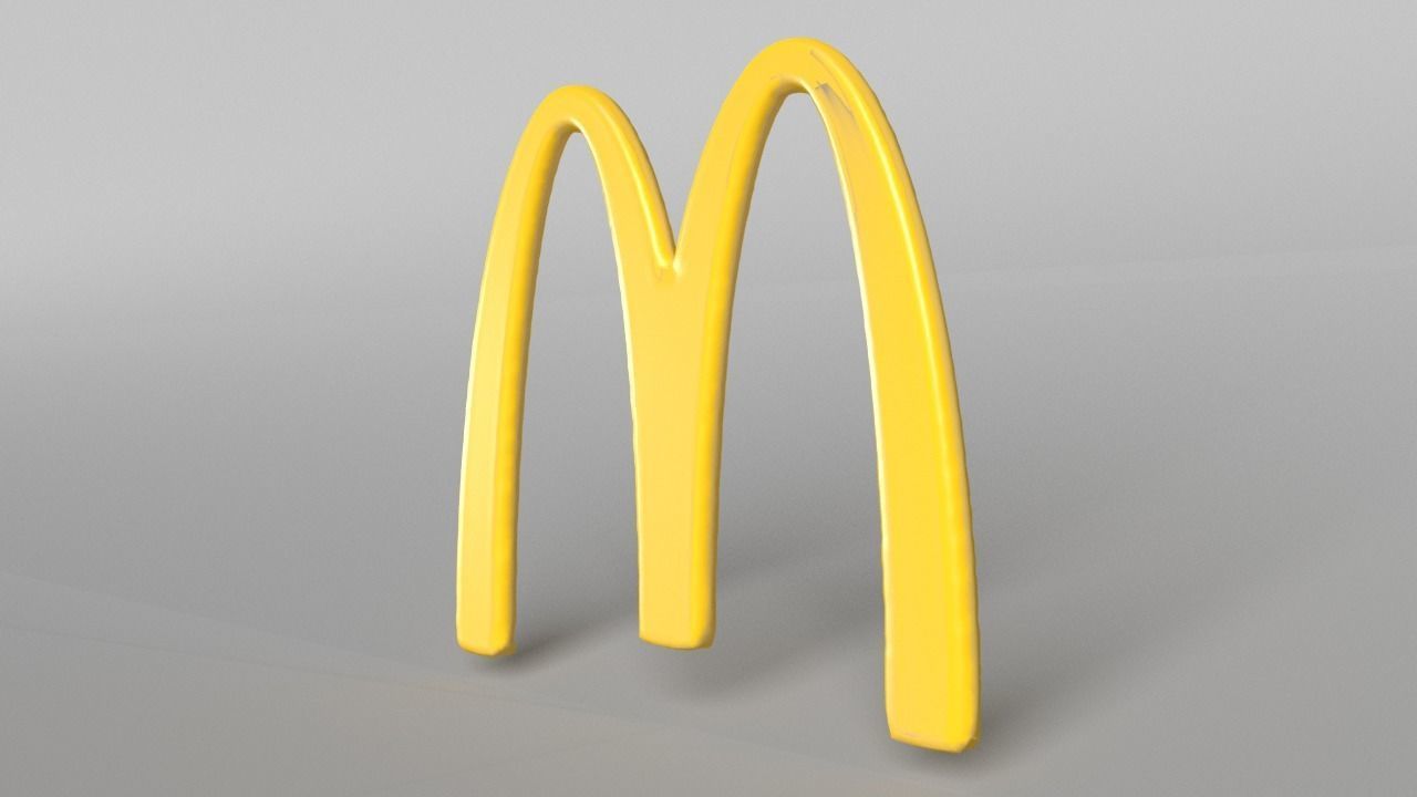 Mcdonald Logo 01 free VR / AR / low-poly 3D model | CGTrader