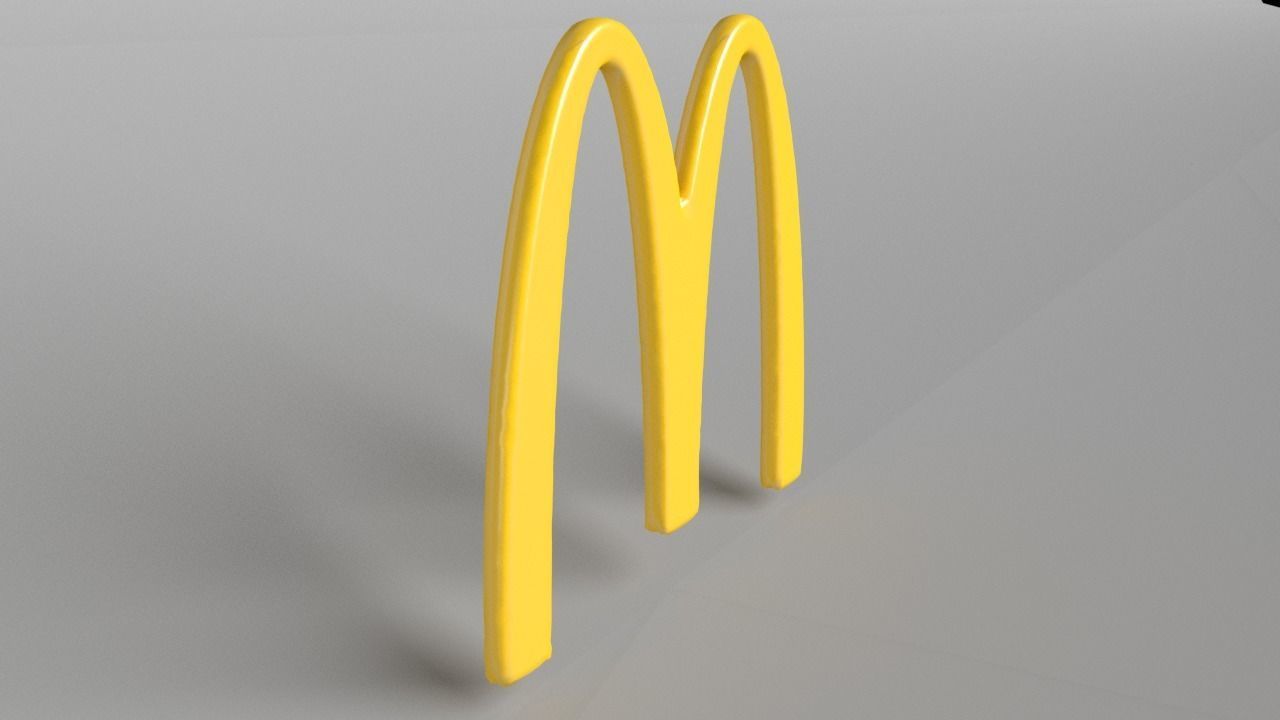 Mcdonald Logo 01 free VR / AR / low-poly 3D model | CGTrader