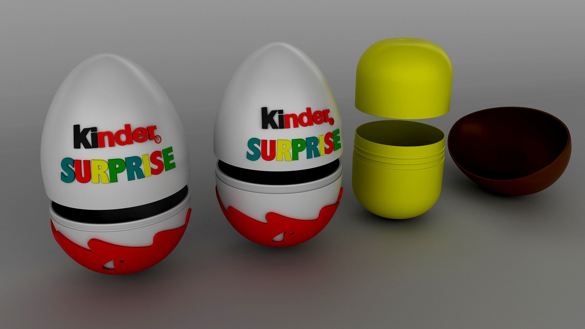 Kinder Surprise plastic 3D model | CGTrader