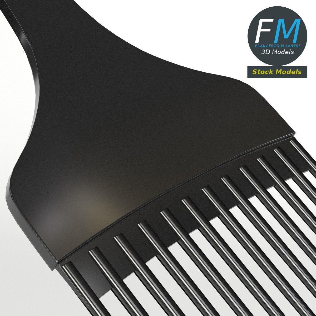 Hair pick comb 3D model | CGTrader