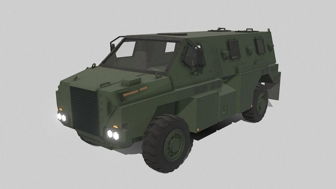 3D model Bushmaster APC Lowpoly VR / AR / low-poly | CGTrader