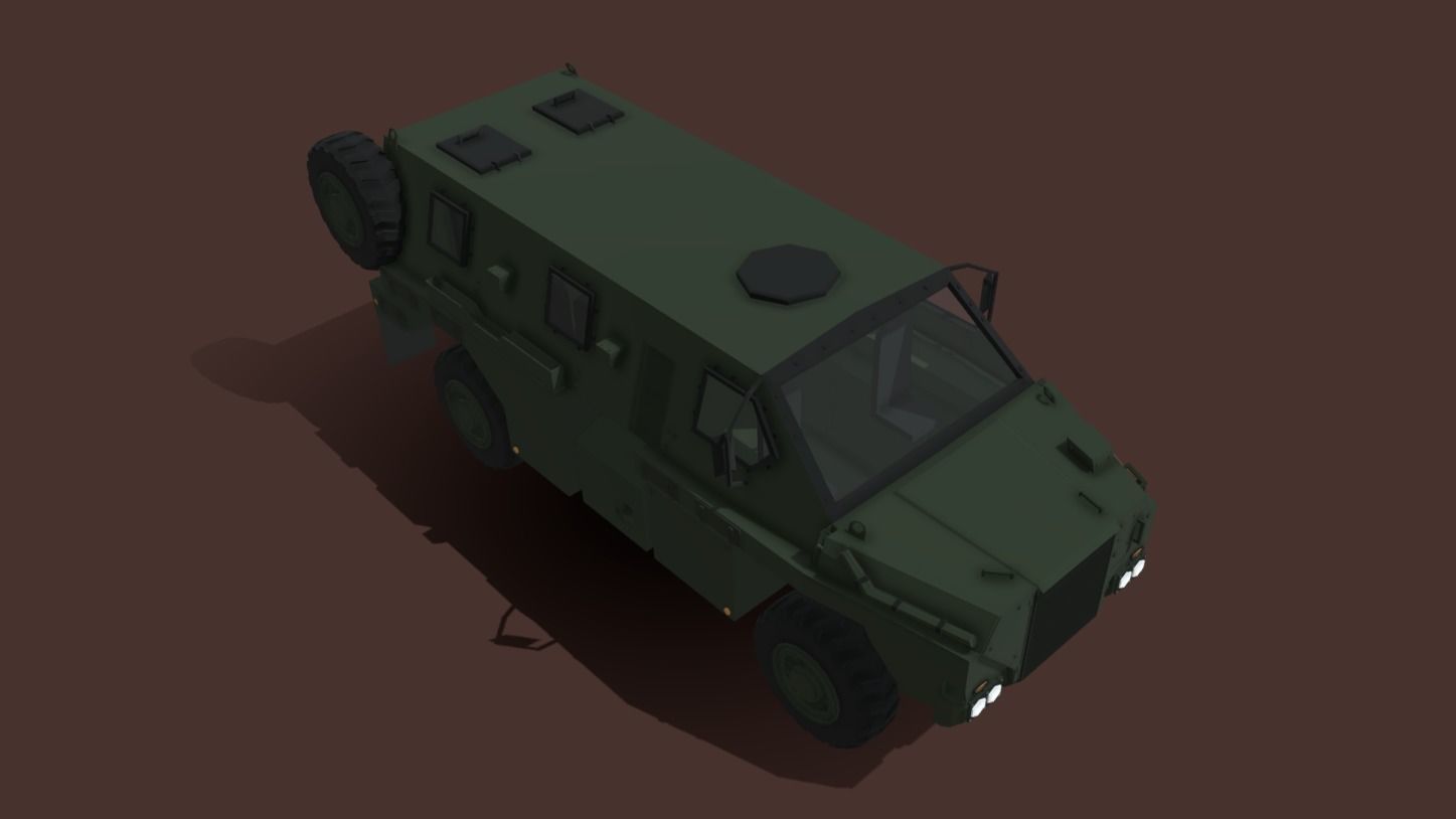 3D model Bushmaster APC Lowpoly VR / AR / low-poly | CGTrader