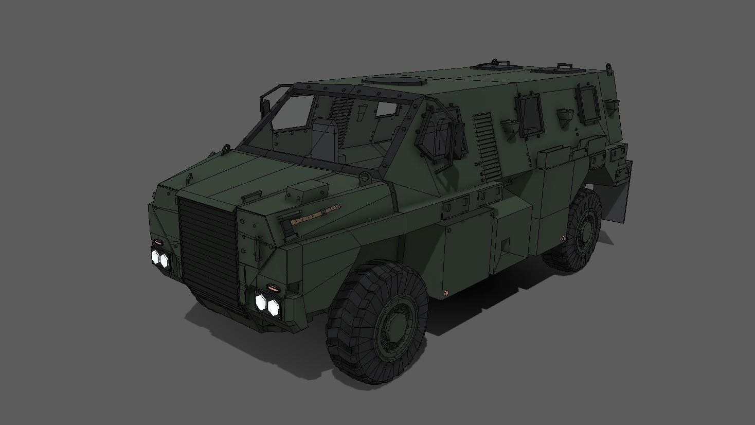 3D model Bushmaster APC Lowpoly VR / AR / low-poly | CGTrader