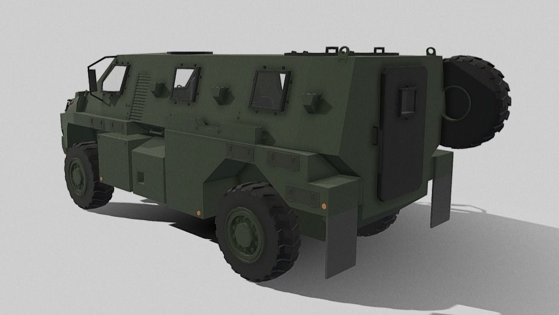 3D model Bushmaster APC Lowpoly VR / AR / low-poly | CGTrader