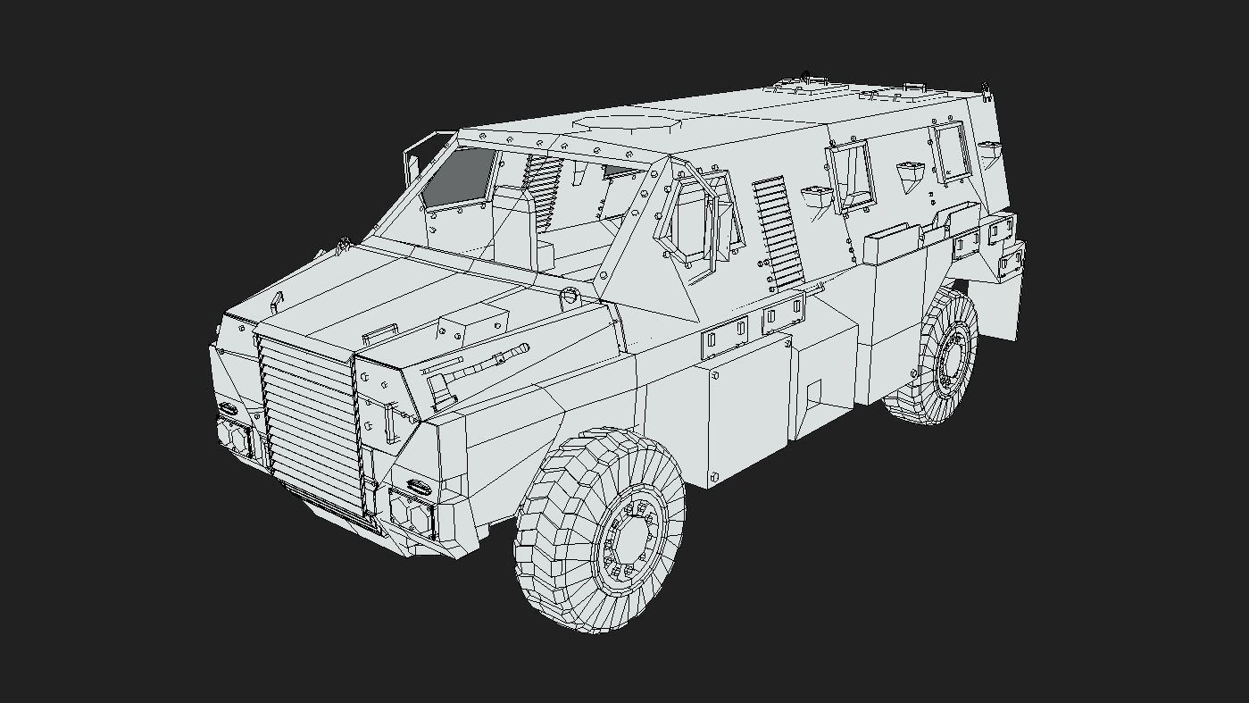 3D model Bushmaster APC Lowpoly VR / AR / low-poly | CGTrader