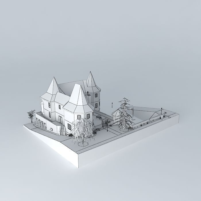 Mini Castle free 3D model | CGTrader