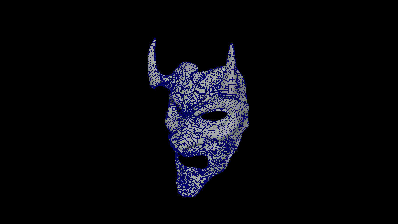 Demon Mask free VR / AR / low-poly 3D model | CGTrader