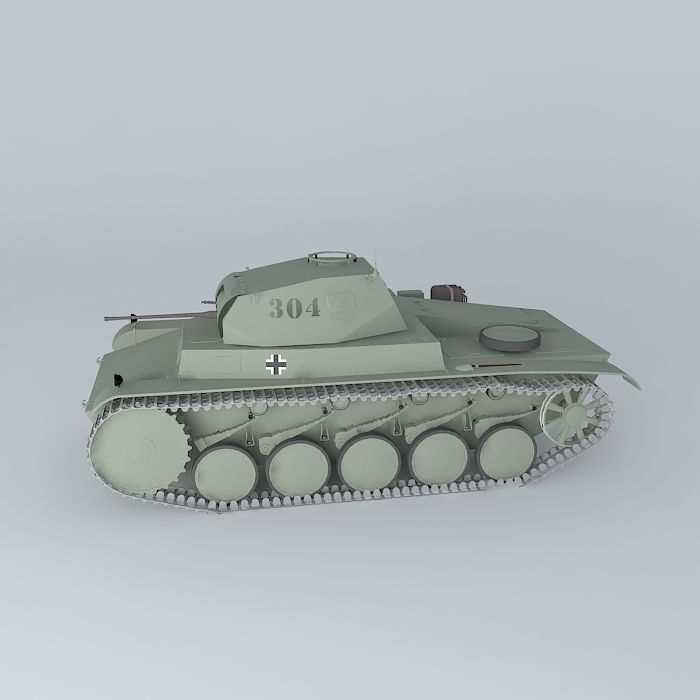Panzer II -. Panzer II Ausf C (German tank) 3D model | CGTrader