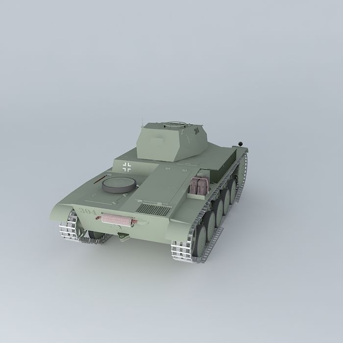 Panzer II -. Panzer II Ausf C (German tank) 3D model | CGTrader