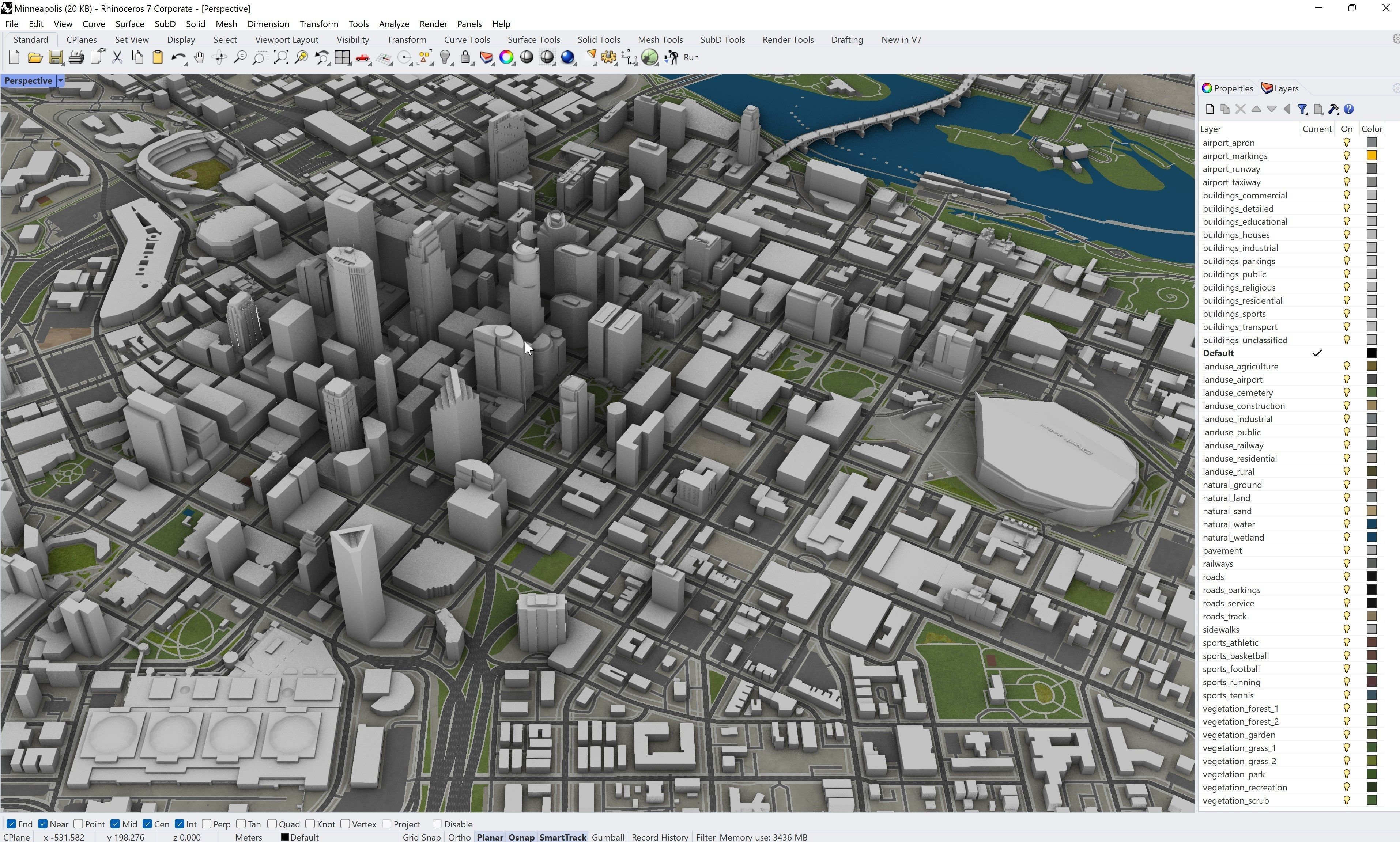 3D model Minneapolis VR / AR / low-poly | CGTrader