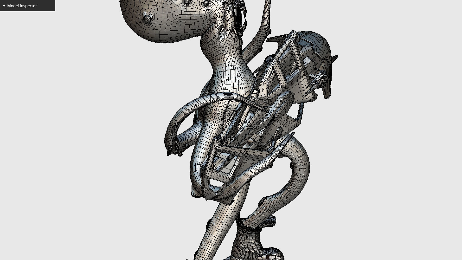 Skined Octopus Soldier with Big Laser Gun 3D model rigged | CGTrader