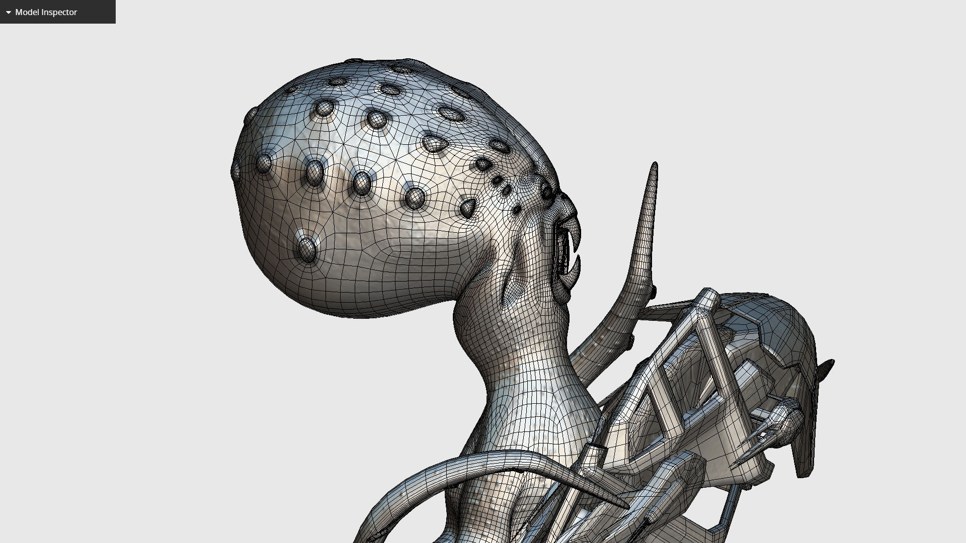 Skined Octopus Soldier with Big Laser Gun 3D model rigged | CGTrader