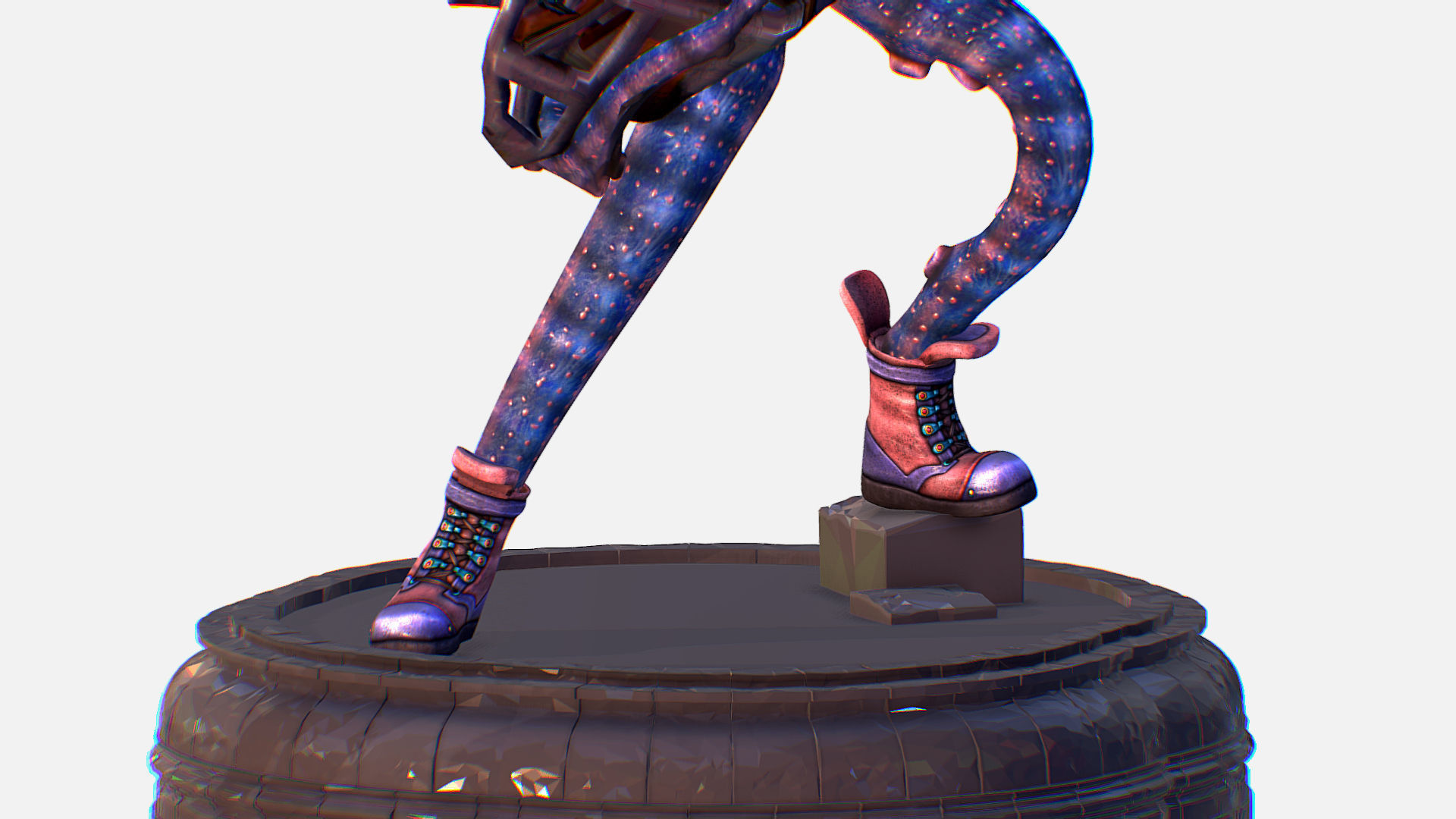 Skined Octopus Soldier with Big Laser Gun 3D model rigged | CGTrader