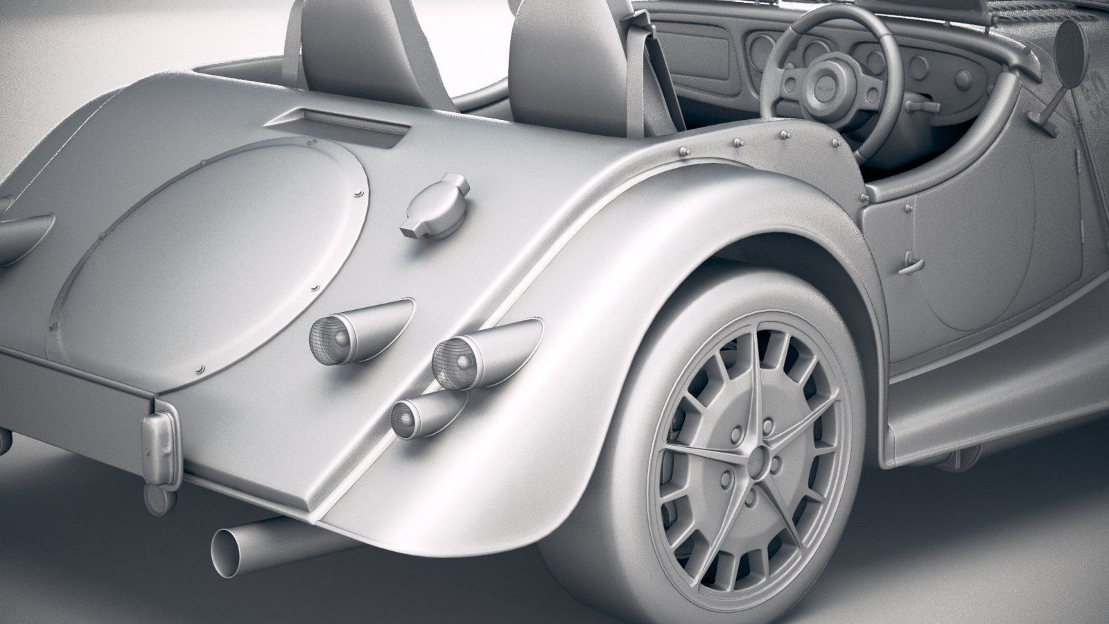 Morgan Plus 8 50th Anniversary 2018 3D model | CGTrader