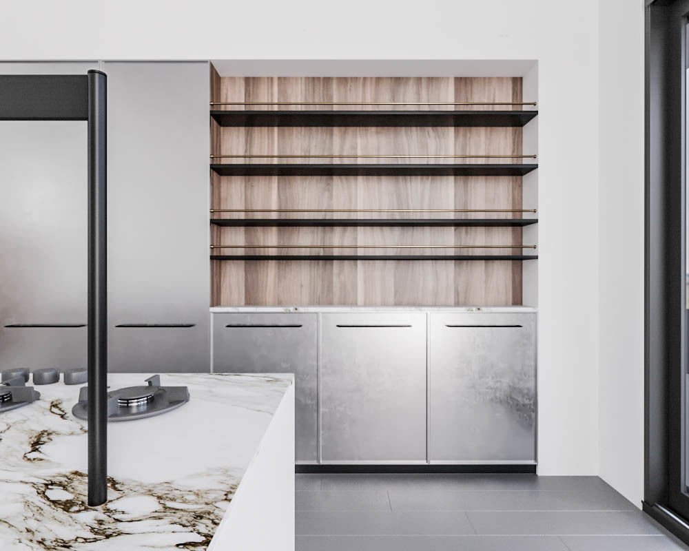 Cesar Unit collection kitchen with island and sideboard 3D model | CGTrader