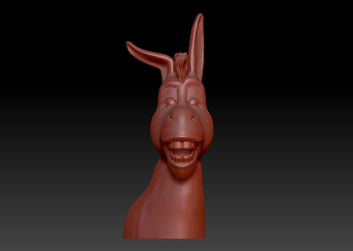 Donkey head 3D model 3D printable | CGTrader