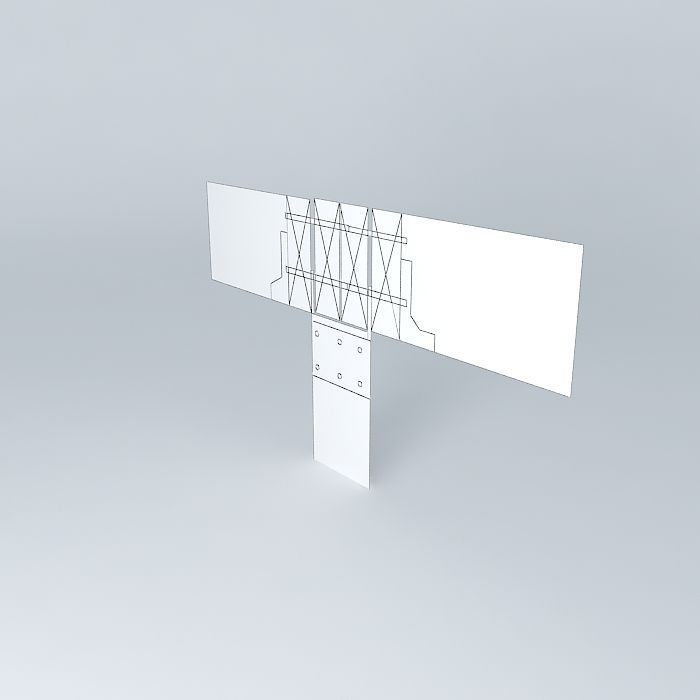 Deck 2x8 main support beam free 3D model | CGTrader